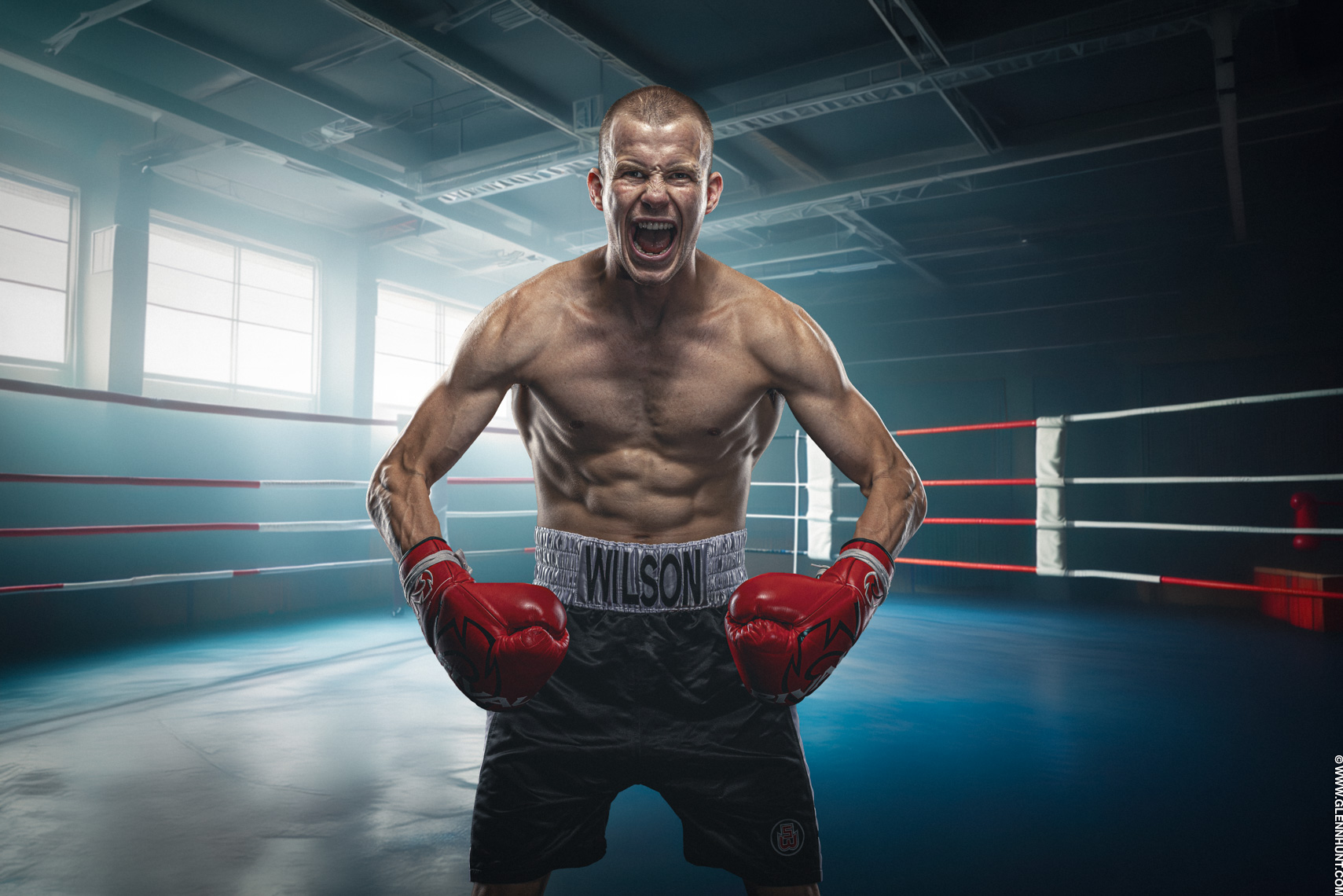 Portrait of Queensland Boxer Liam Wilson - BRISBANE PHOTOGRAPHERS